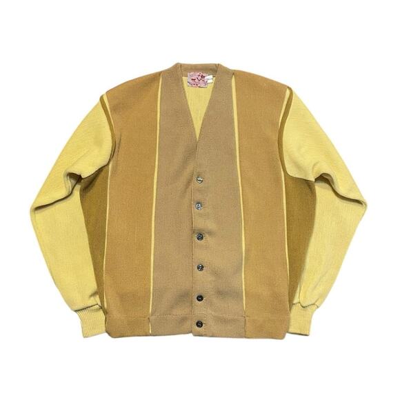 American Vintage | Sweaters | Vintage 7s Tritone Butter Yellow Knit ...